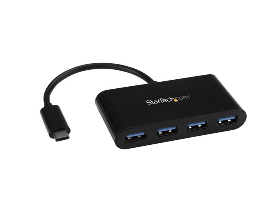 StarTech.com Hub Concentrador USB 3.0 de 4 Puertos Ladrón USB-C a 4x USB A Alimentado por el Bus ...