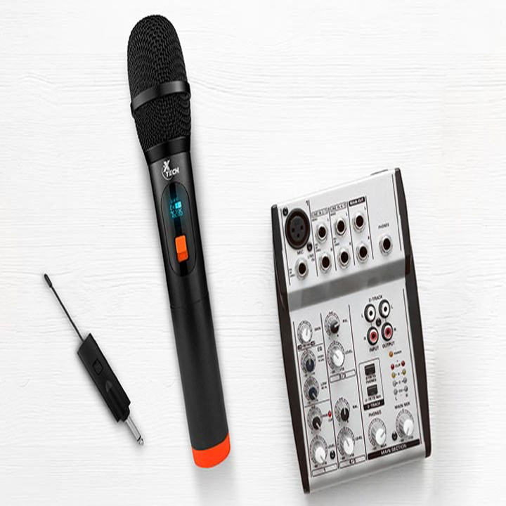 Micrófono inalámbrico de mano UHF con receptor recargable| UNIXON ...