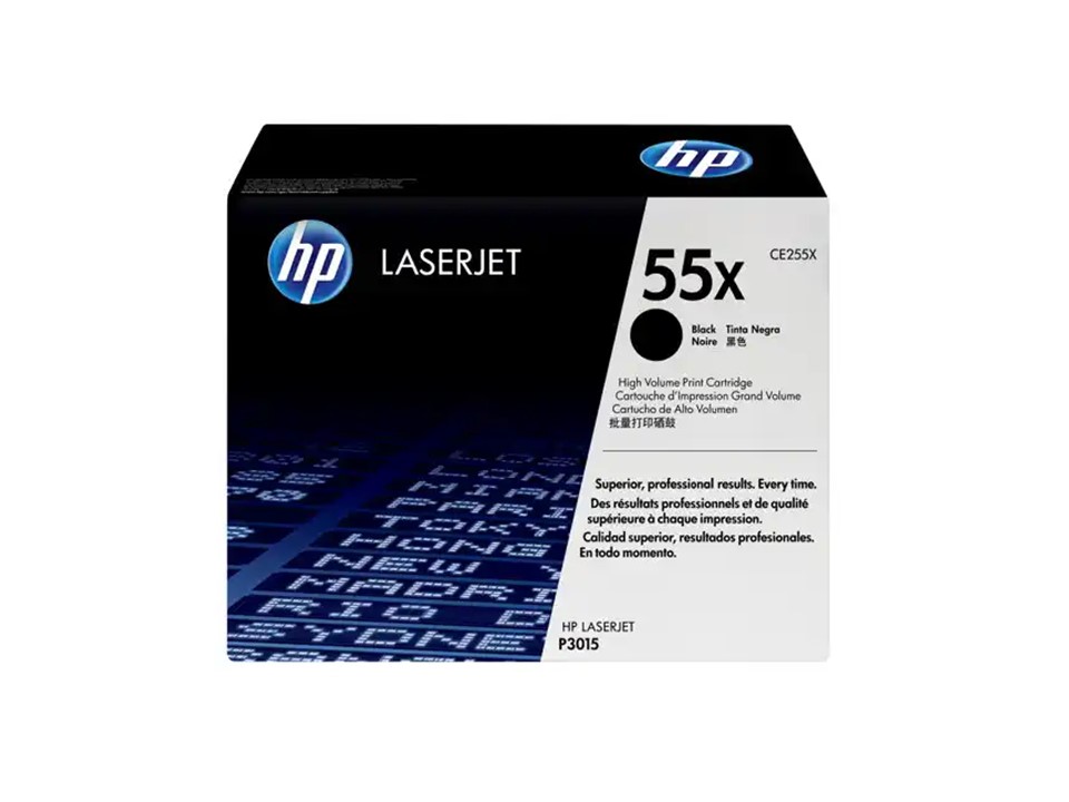 Cartucho Toner Alto Rendimiento Color Negro HP 55X - Tech Zone El Salvador