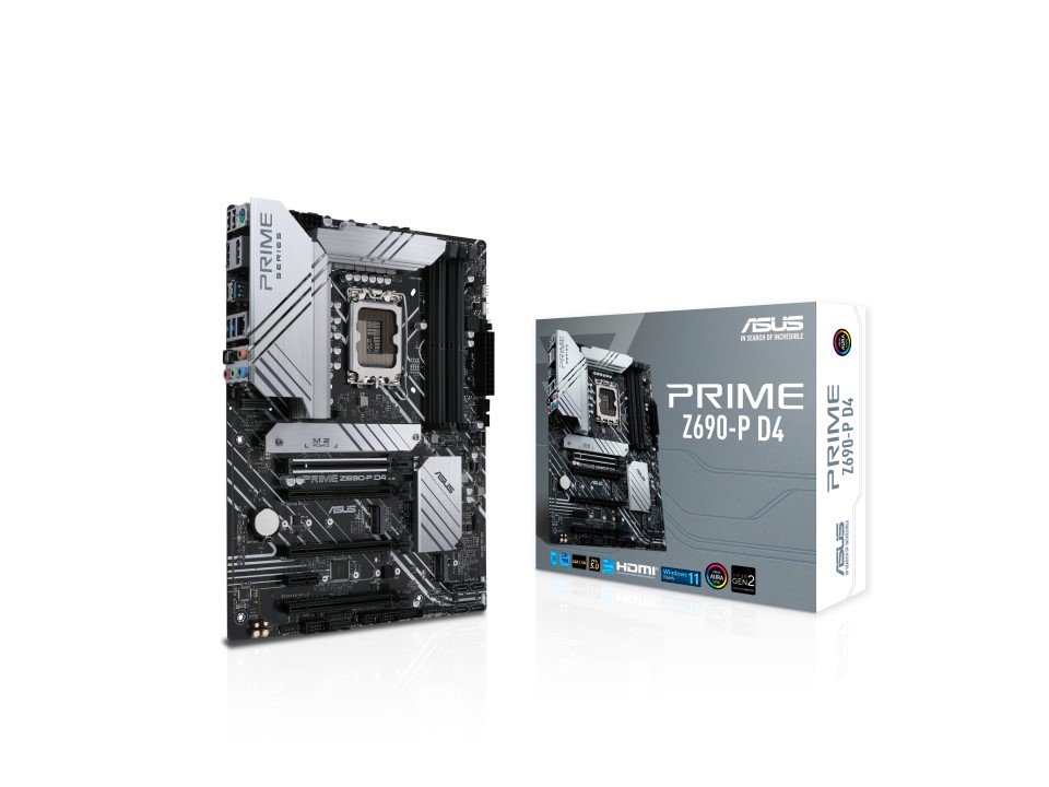 Tarjeta madre ATX con iluminación Aura Sync RGB PRIME Z690-PD4 ASUS ...