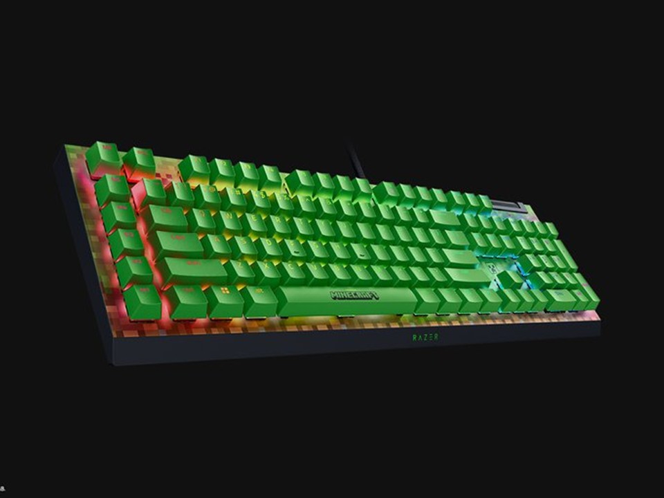 Teclado Blackwidow V4 X Razer Edición Minecraft - Tech Zone El Salvador